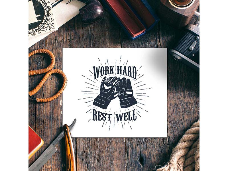 Work hard! Rest well! by Tanya Butskaya on Dribbble