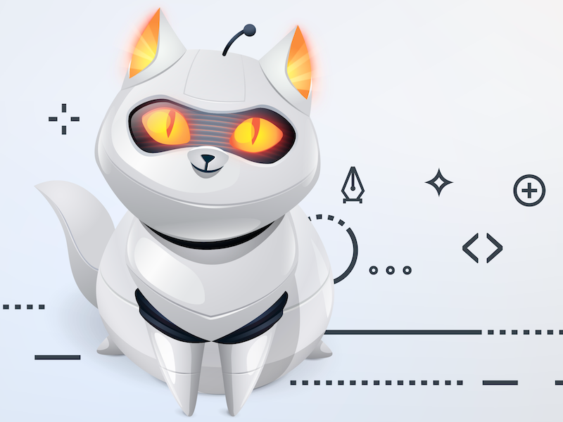 Cat bot by Stas Kulesh 🥝 on Dribbble