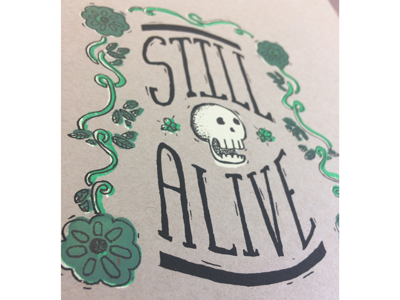 Still Alive Screen Print by Joe Hoog on Dribbble