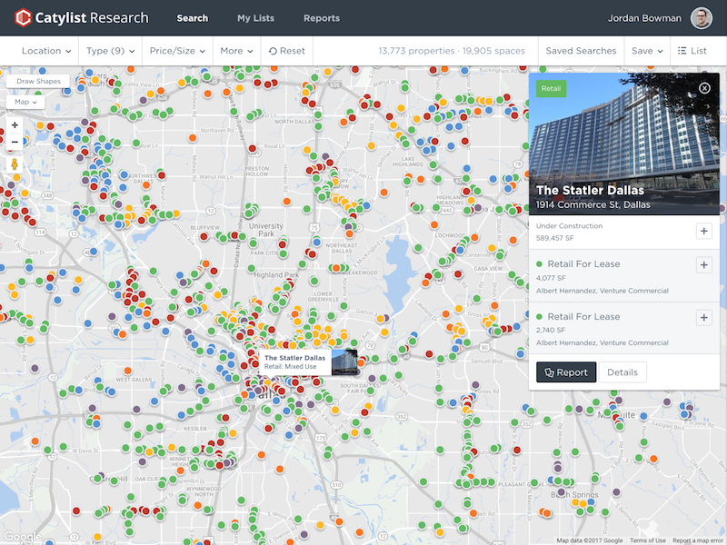 Catylist map search by Jordan Bowman on Dribbble