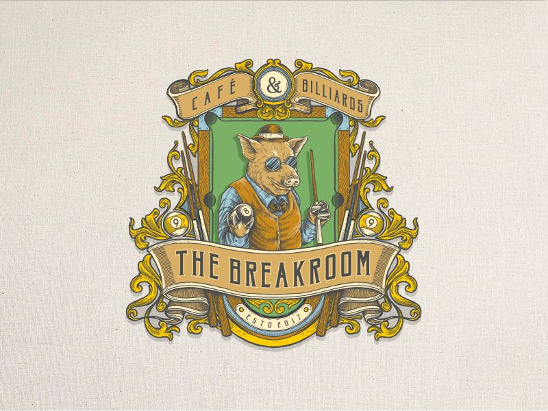 Unused The Breakroom logo by Demonic Artwork on Dribbble