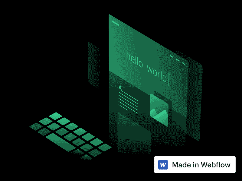 Webflow Editor Page Illustration Animation by Waldo Broodrÿk on Dribbble