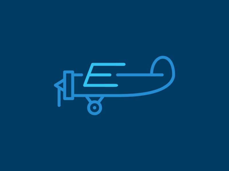 E Plane (Animated) by Leo on Dribbble