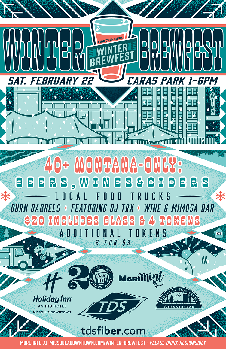 2025 Winter BrewFest Poster by Erin E. Johnson - Fire Sprung Creations ...
