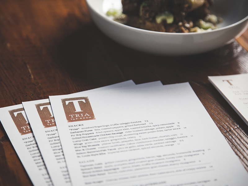 Tria Menu by Julie Eckert on Dribbble