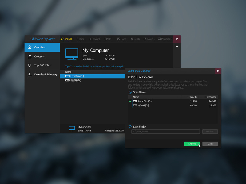 Iobit Disk Explorer by Lu Chao on Dribbble