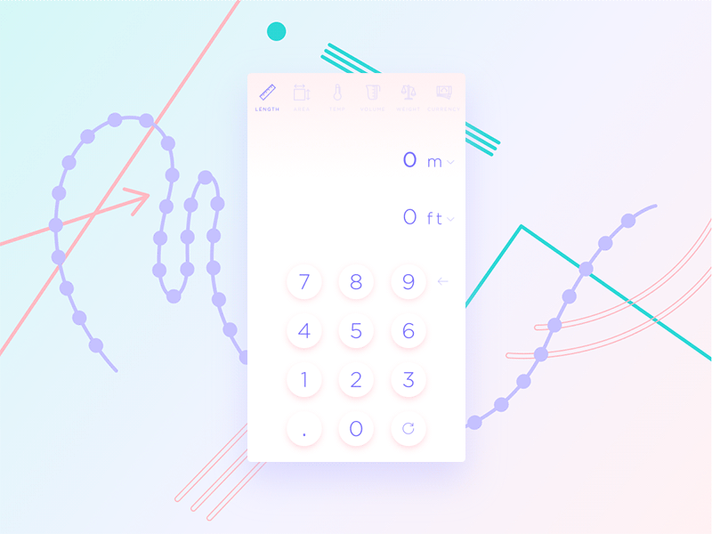 Daily UI #004 - Conversion Calculator by Michelle Thayer on Dribbble