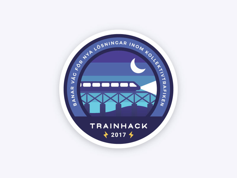 Hackathon logotype and badge by Max Sandelin on Dribbble