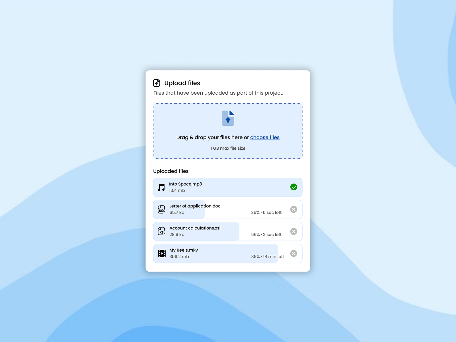 Daily UI Challenge 031 - File Upload by Omoigui Collins on Dribbble