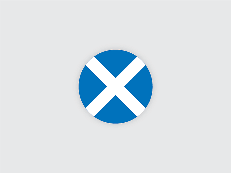 Saltire Flag Circle by Sid O'Neill on Dribbble