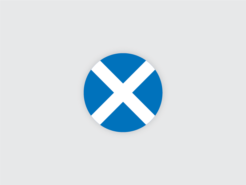 Saltire Flag Circle by Sid O'Neill on Dribbble