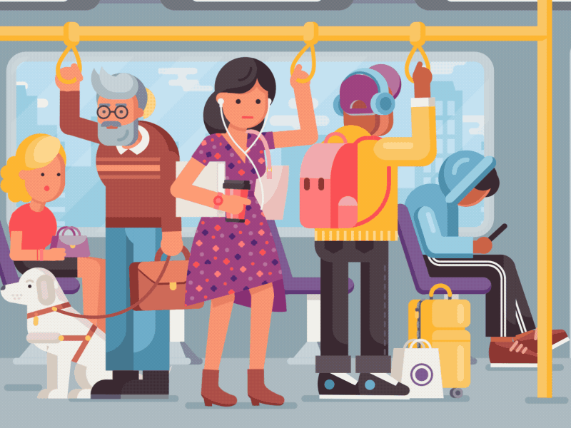 Way to Work by Petr Skorik on Dribbble
