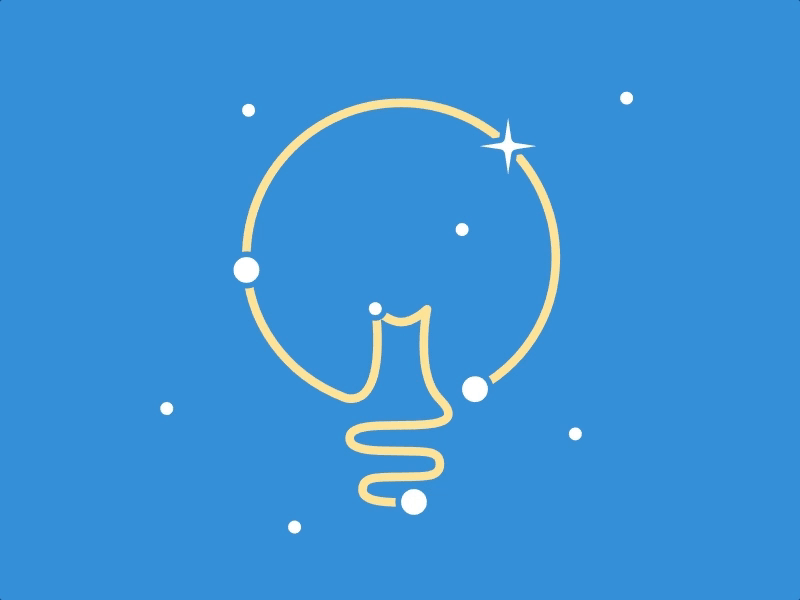 CSS animated constellation icon by Andy Stewart on Dribbble