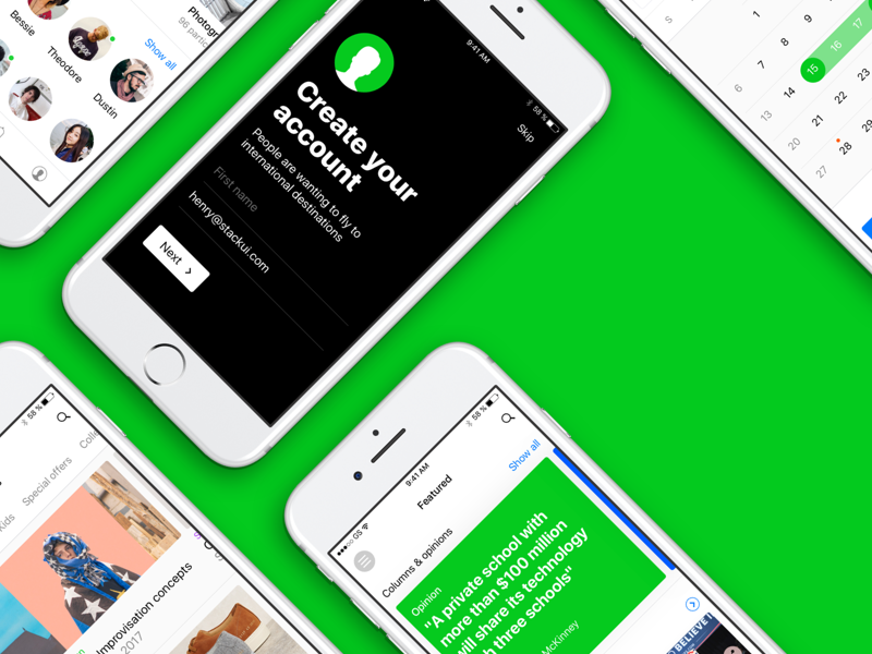 Stack UI Kit by Artem Tarasov for Great Simple Studio on Dribbble