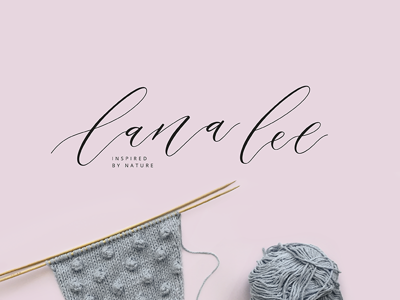 Lana Lee handwritten calligraphy logo by Daria Kwon on Dribbble