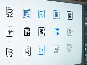 Fall River Logo Process by Chapman Bettis for figmints on Dribbble