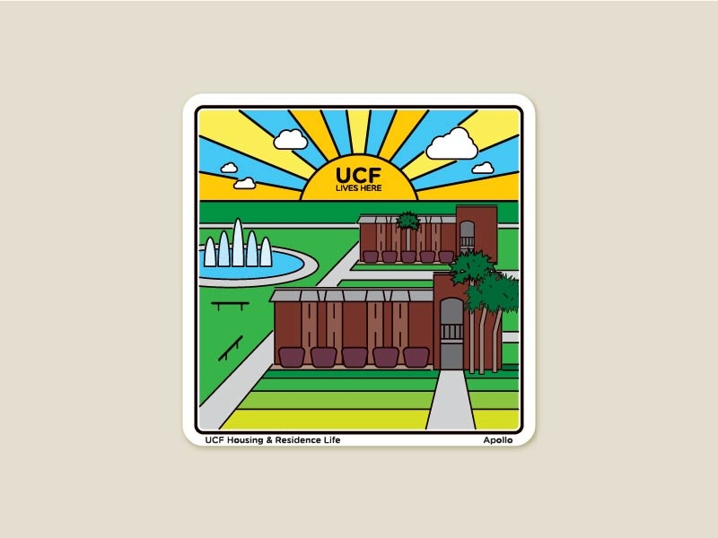 UCF Housing Sticker Series - Apollo by Shannon Calderon on Dribbble