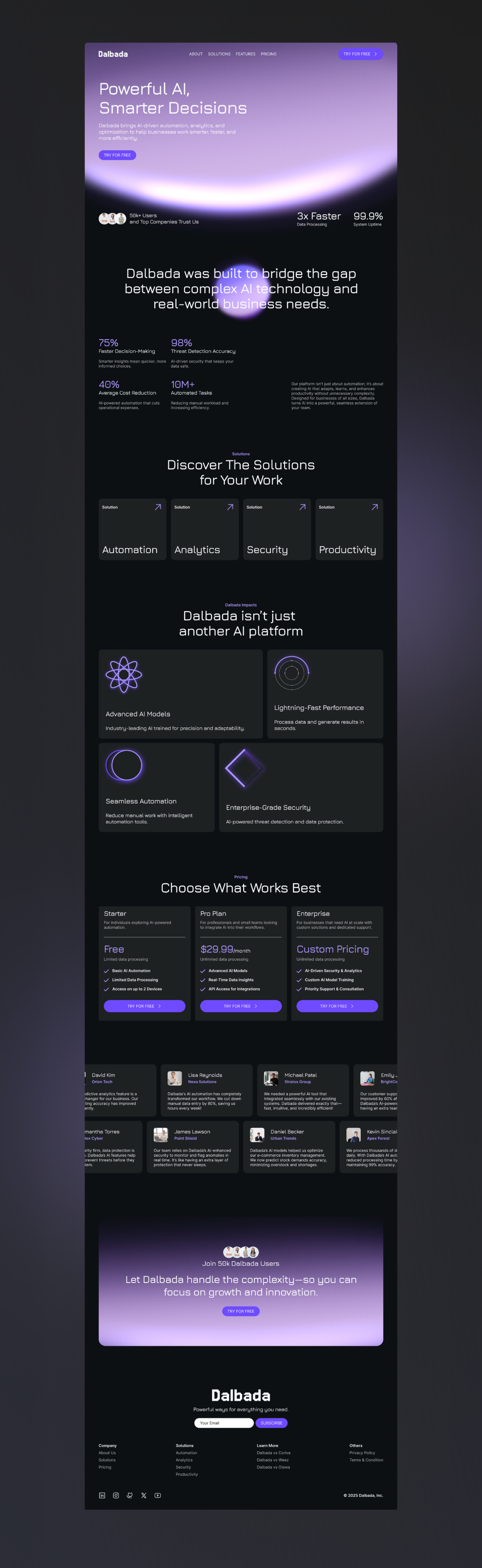 Framer - Artificial Intelligence Futuristic Glassmorphic by Stylin ...