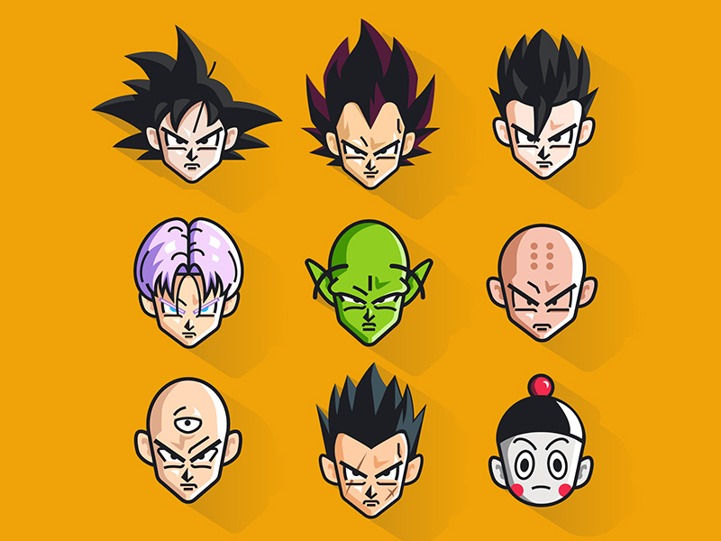 Dragon ball icons by Bak design on Dribbble