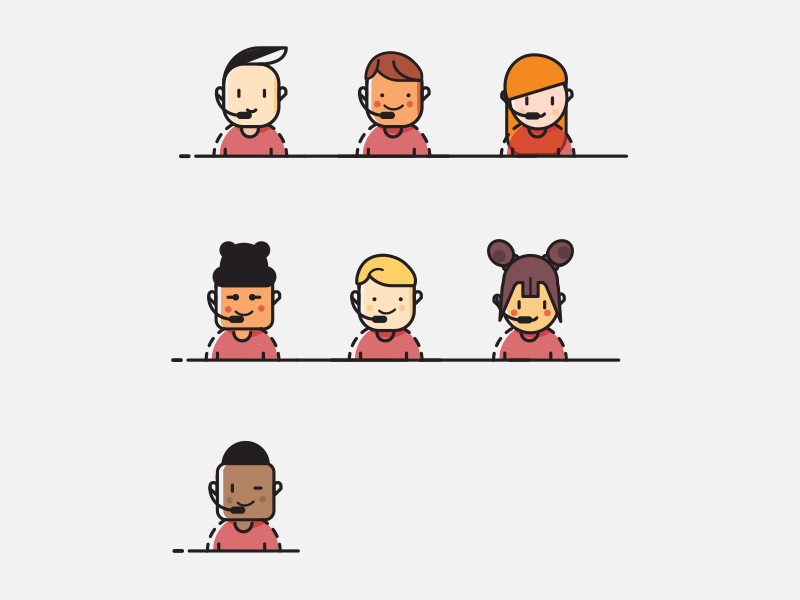 CCG Avatars by Arjune Selvarajan on Dribbble