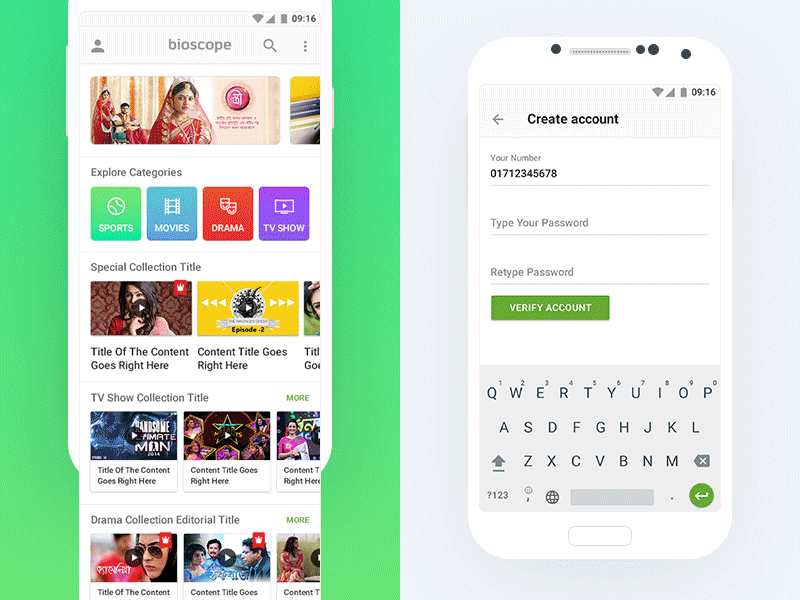 Bioscope App Design by Musavvir Ahmed on Dribbble