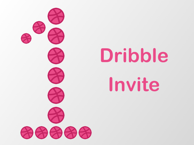 1 Dribbble Invite by Rajesh Rathod on Dribbble