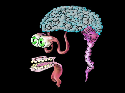 Afro Brain by Warren E. Elliott on Dribbble