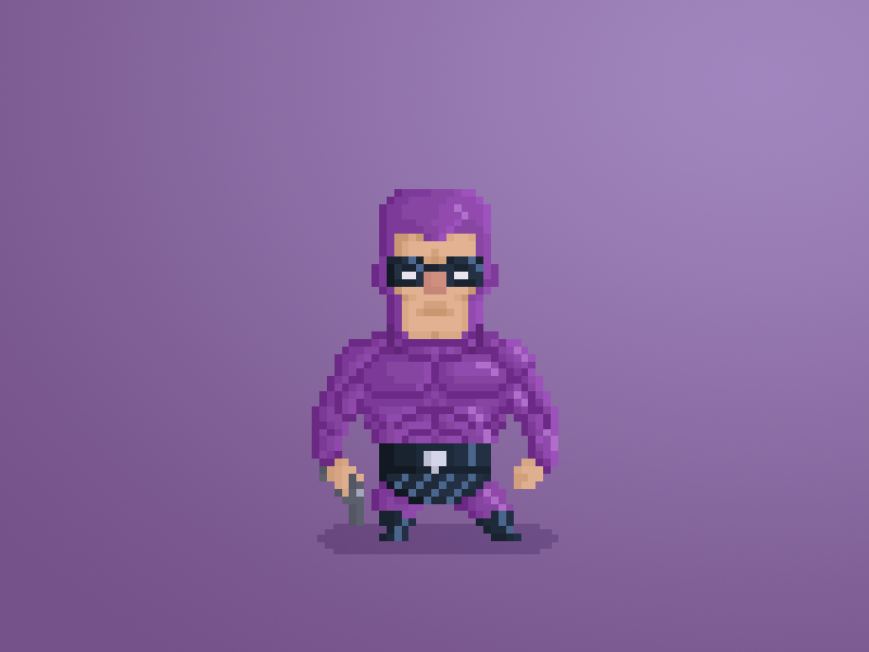 Pixel Little Guys & Gals 60: The Phantom by Anthony Mendes on Dribbble