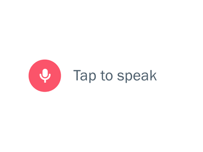 Tap to speak by Sam Mularczyk on Dribbble