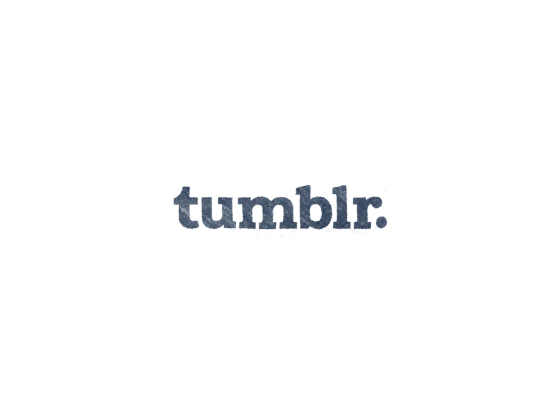Tumblr Logo Animation by Ihor Karas for Motion Design School on Dribbble