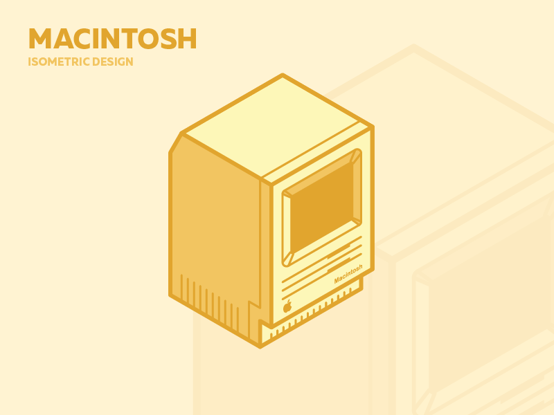 Macintosh - Isometric Design by Vting on Dribbble