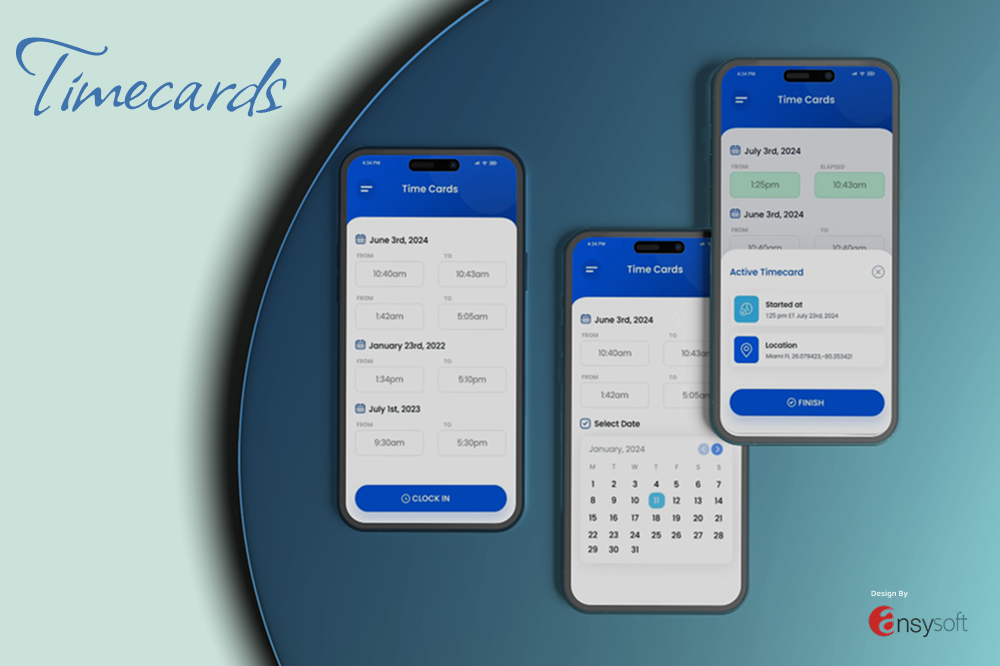 The mobile app named " Timecards" designed by Ansysoft by Ansysoft on ...