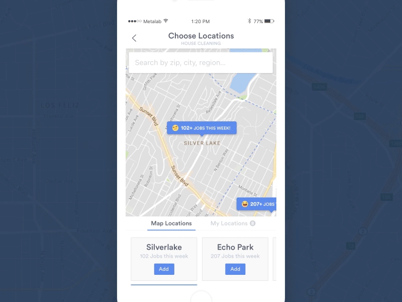 Location Interactions 🏖️ by Andrew Reynolds for MetaLab on Dribbble