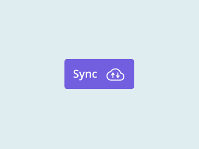 Sync button by Łukasz Hajduk on Dribbble