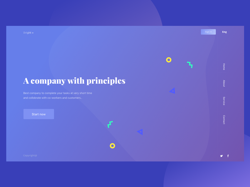 Website Header by Igbal Mammadli on Dribbble