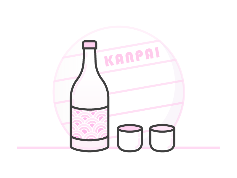 Kanpai by Amy Sun on Dribbble