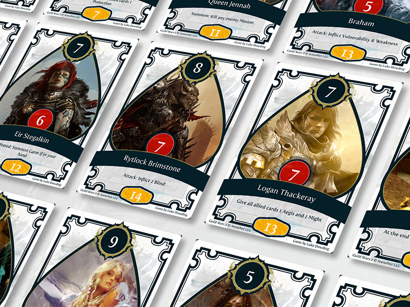 Guild Wars 2 Card Game Exotic Cards 2/4 by Luke Dowding on Dribbble
