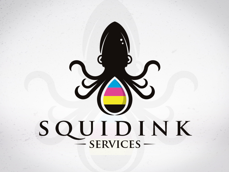 Squid Ink Logo Template by Alberto Bernabe on Dribbble