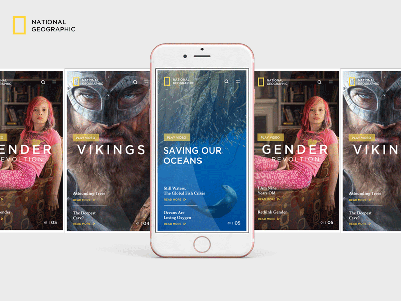 National Geographic Mobile App by Wolfe & Smith UX Consultants on Dribbble