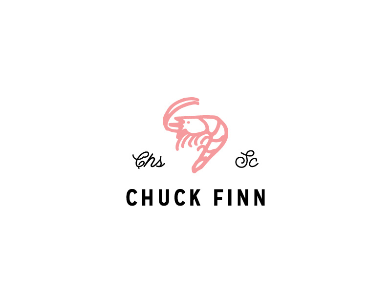 Chuck Finn Shrimp Logo by Erika Firm on Dribbble