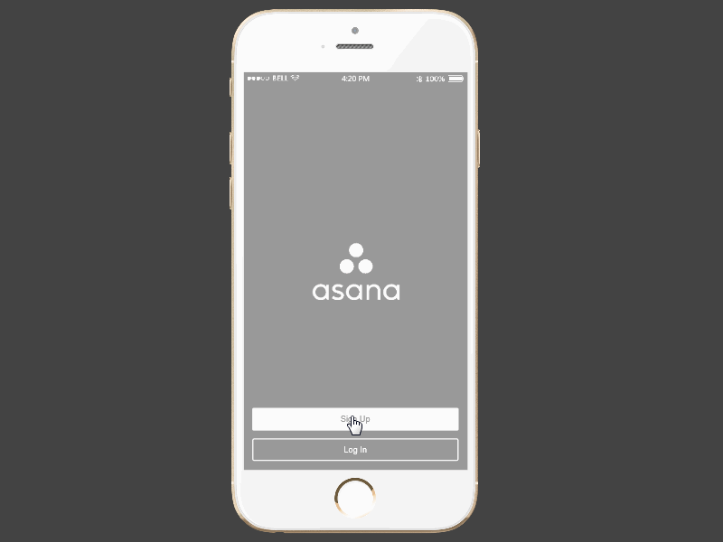 Management App Prototype Design – Asana App by Mockplus on Dribbble