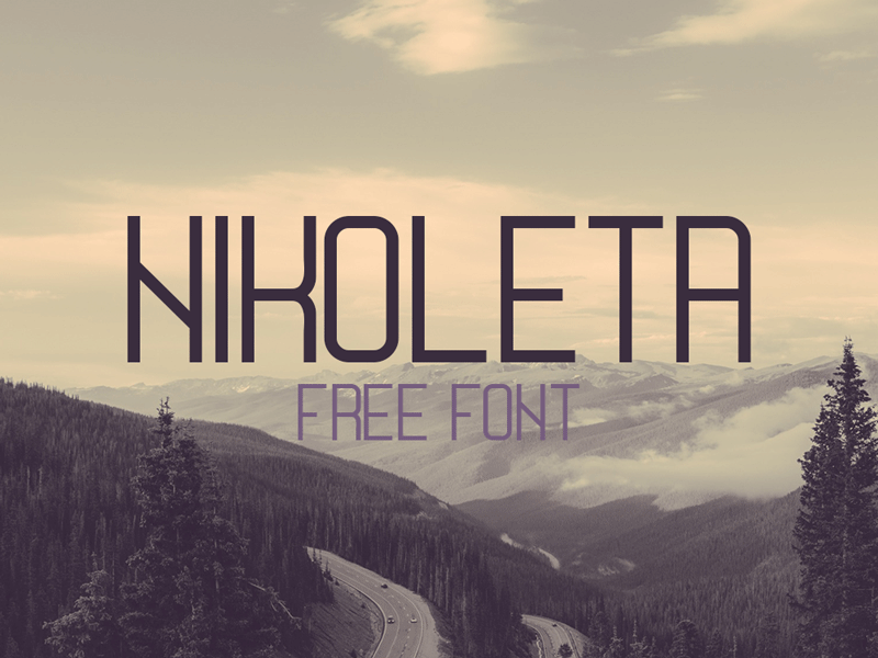 Nikoleta Free Font by Boris Garic🎨 on Dribbble