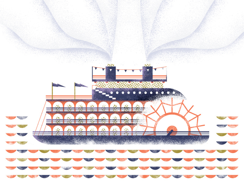 Riverboat by Kyle Toukatly on Dribbble