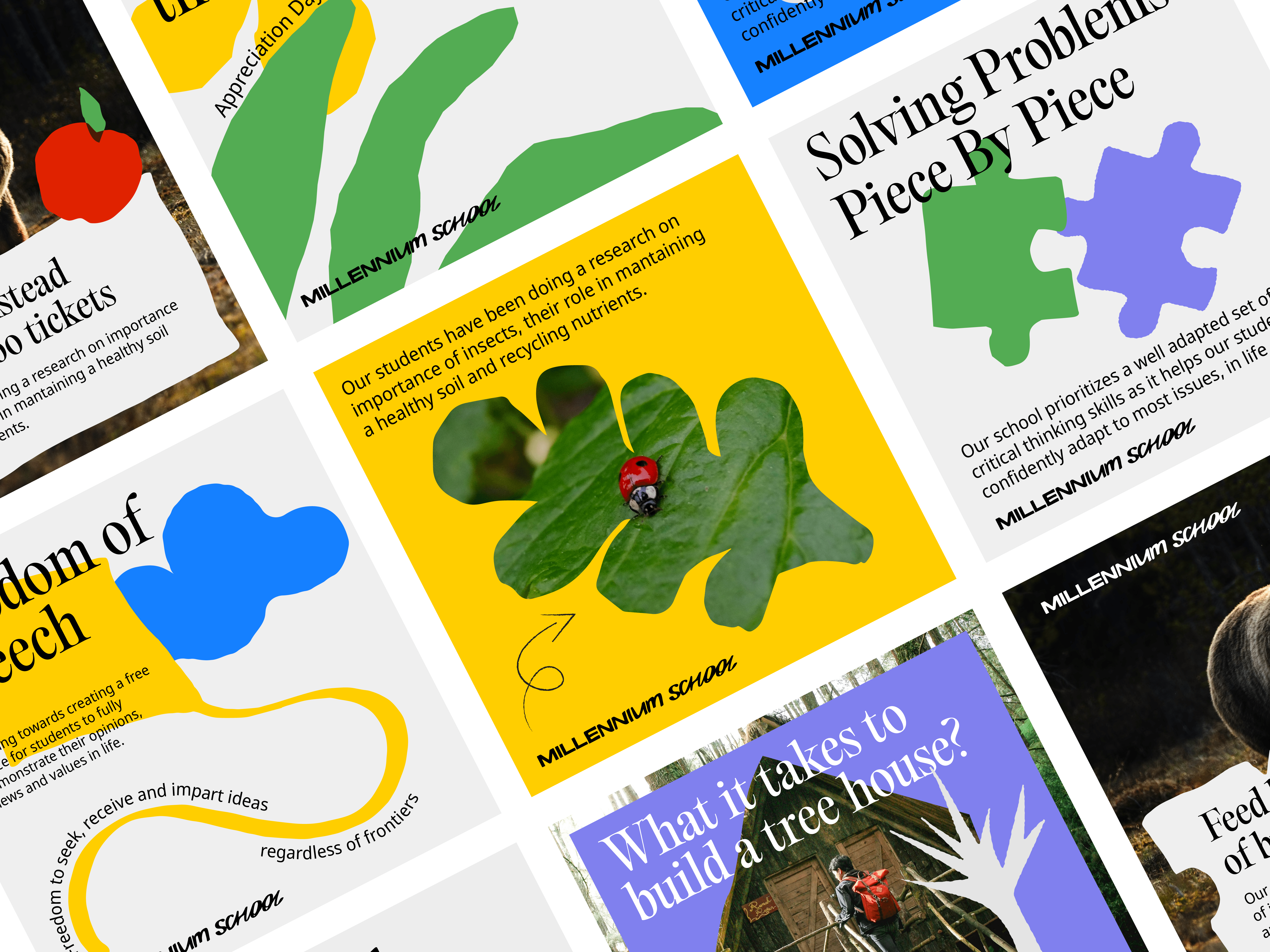 Millennium School - Visual Identity by Victoria Gasanova for Holy ...