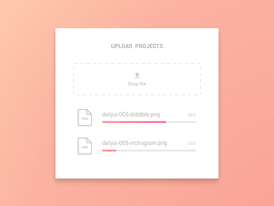 File Upload by Pierre Boumal on Dribbble