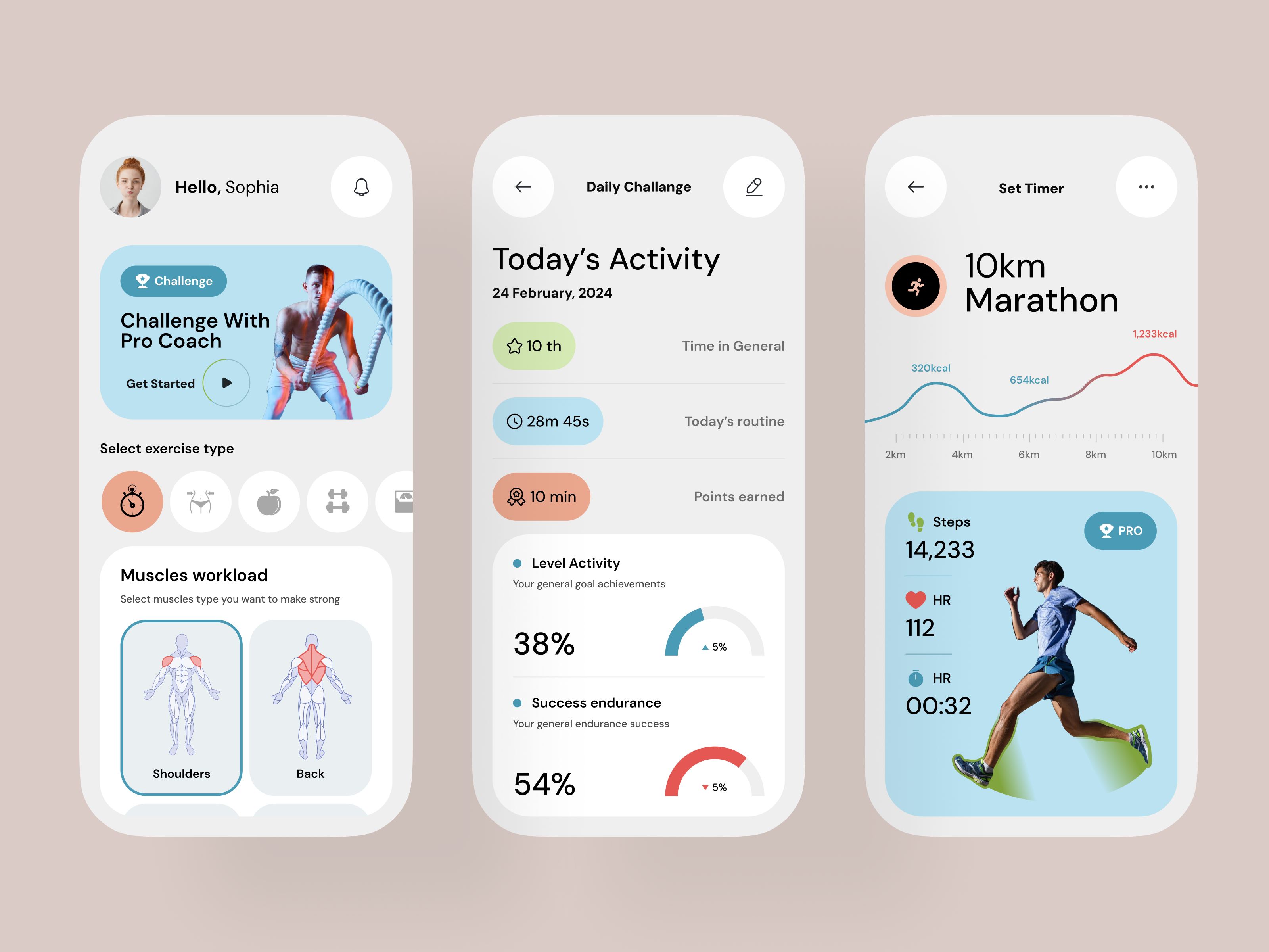 Track Your Fitness Goals - App Design by Anastasia Golovko for Tino on ...