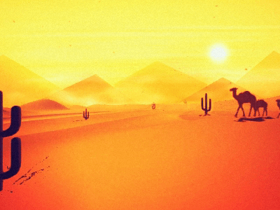 Desert Animation by Mansoor Gull ⚚ on Dribbble