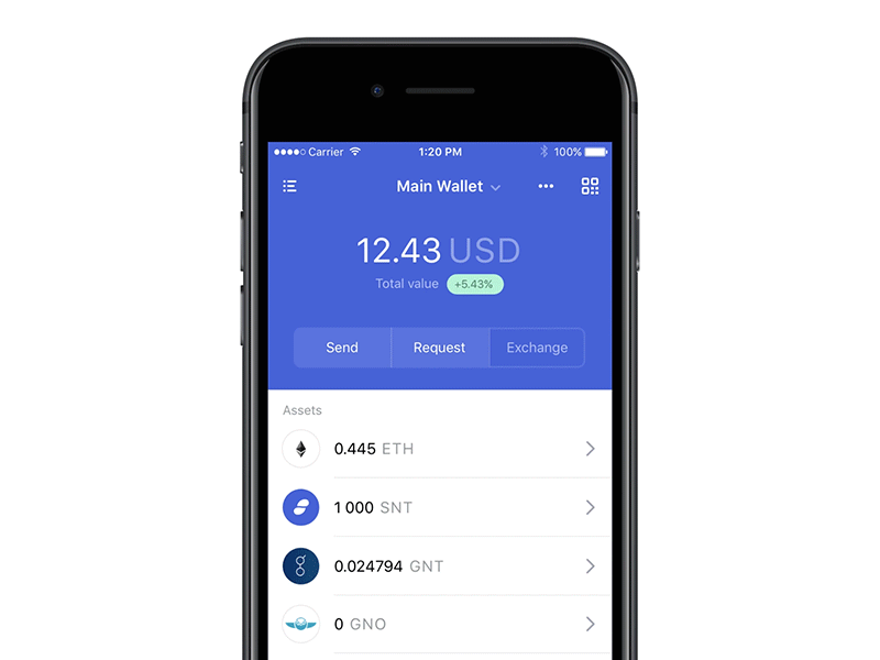 Status Wallet by Andrei Mironov for statusnetwork on Dribbble