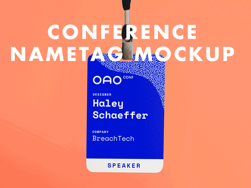 Name Tag Mockup by Jacob Waites on Dribbble