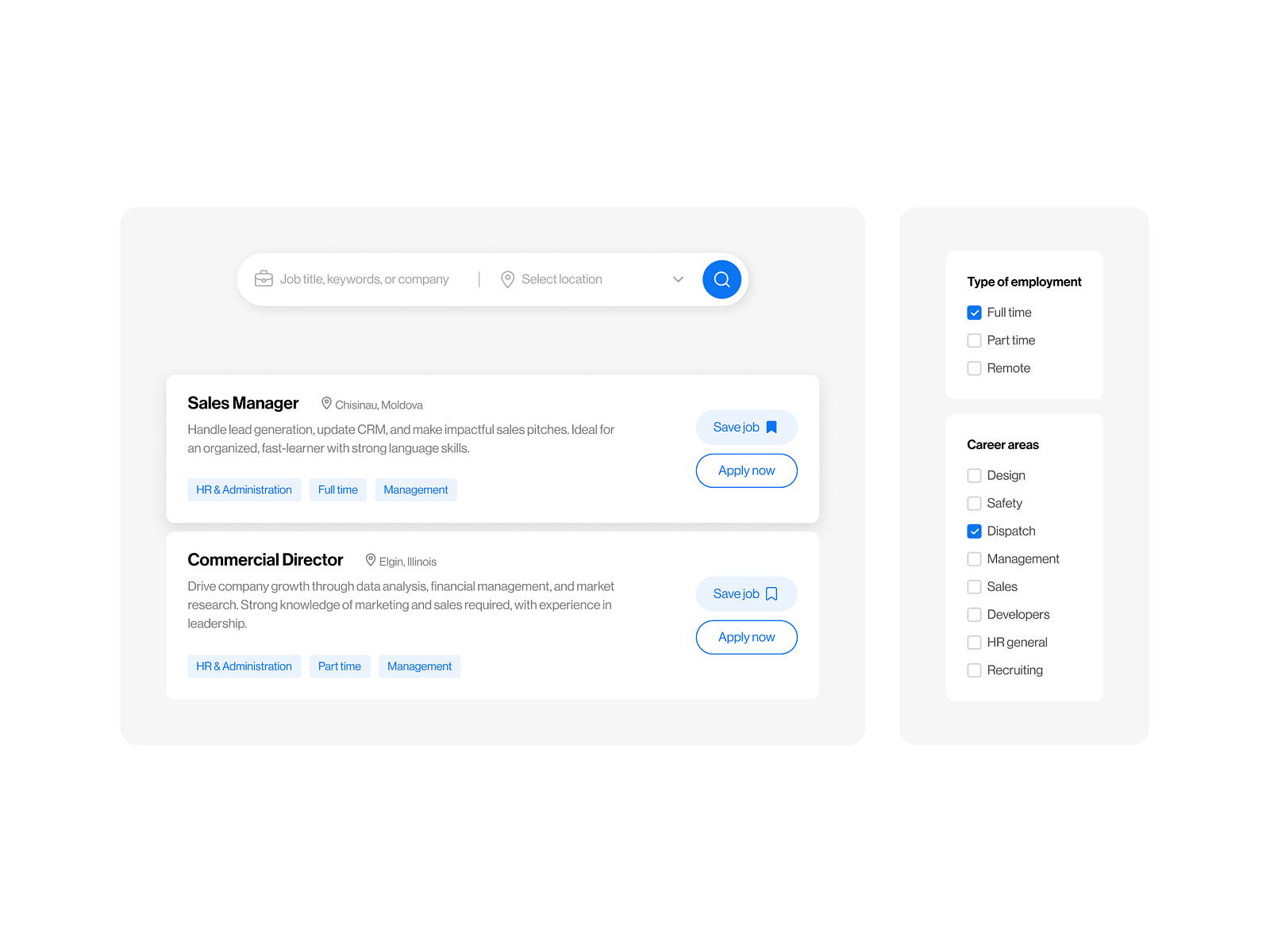Career & Recruitment - Route One Careers by Diana Scarevnea on Dribbble